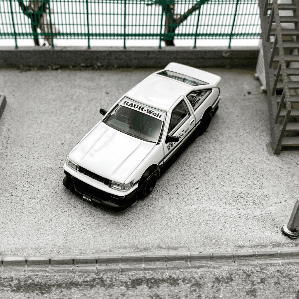 SW 1/64 Toyota AE86 RWB wide-body modified shop Lei Ling Levin alloy ...