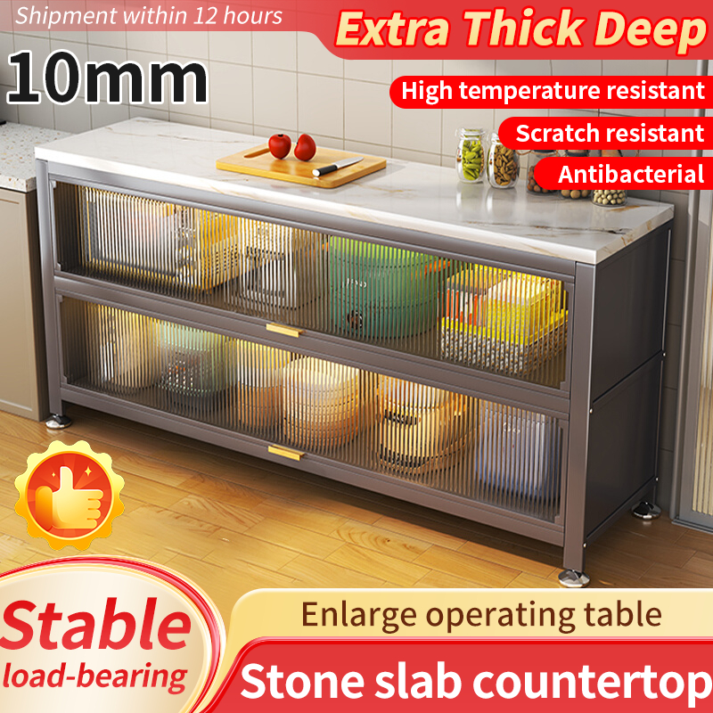 【SG Local Seller】Upgrade Thickened 10mm Rock Slab Kitchen Storage ...