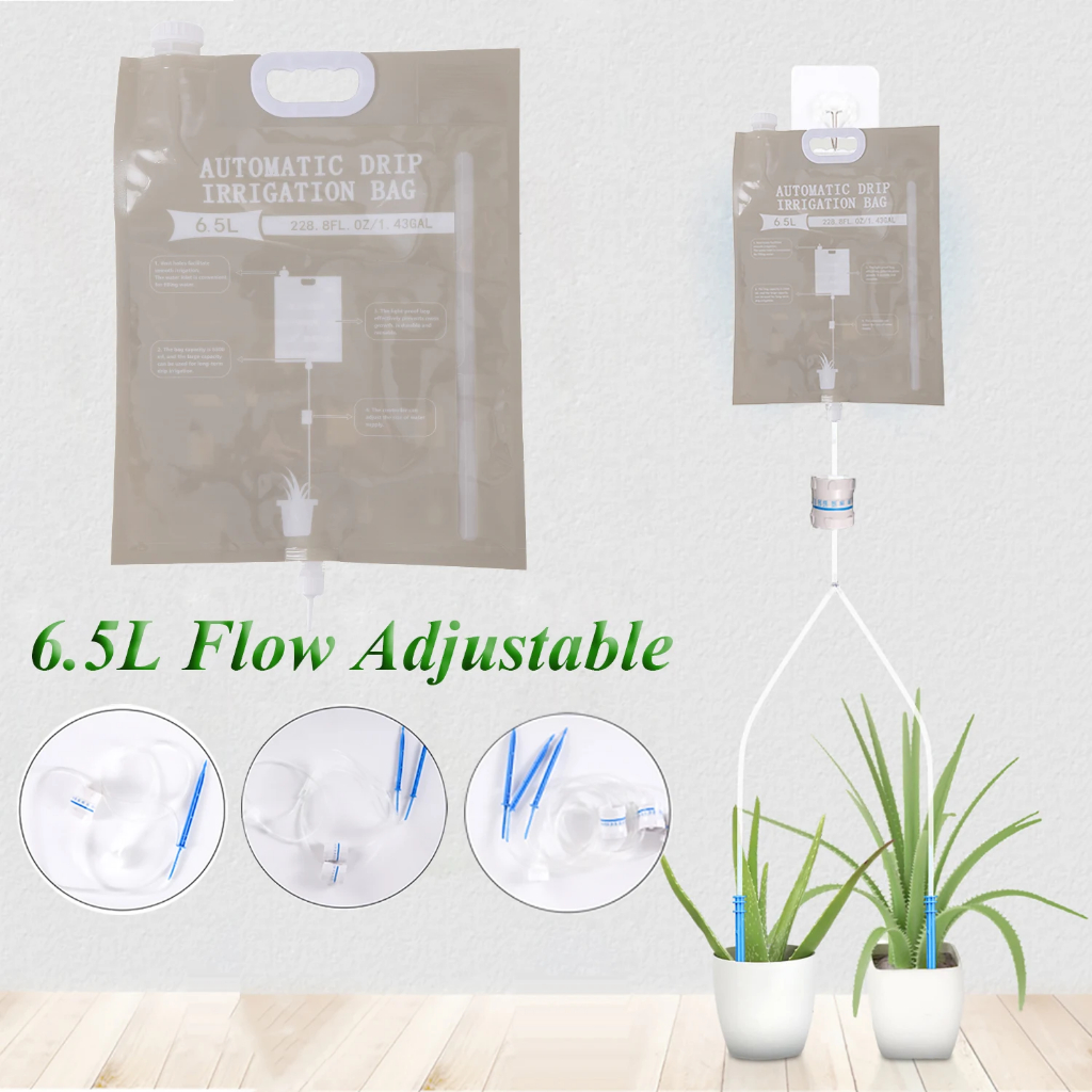 6.5L Automatic Drip Irrigation Bag Control of Water Dripping Flow ...