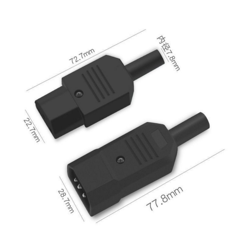 Three-core Power Product Character Plug 10A Socket Butt Connector ...