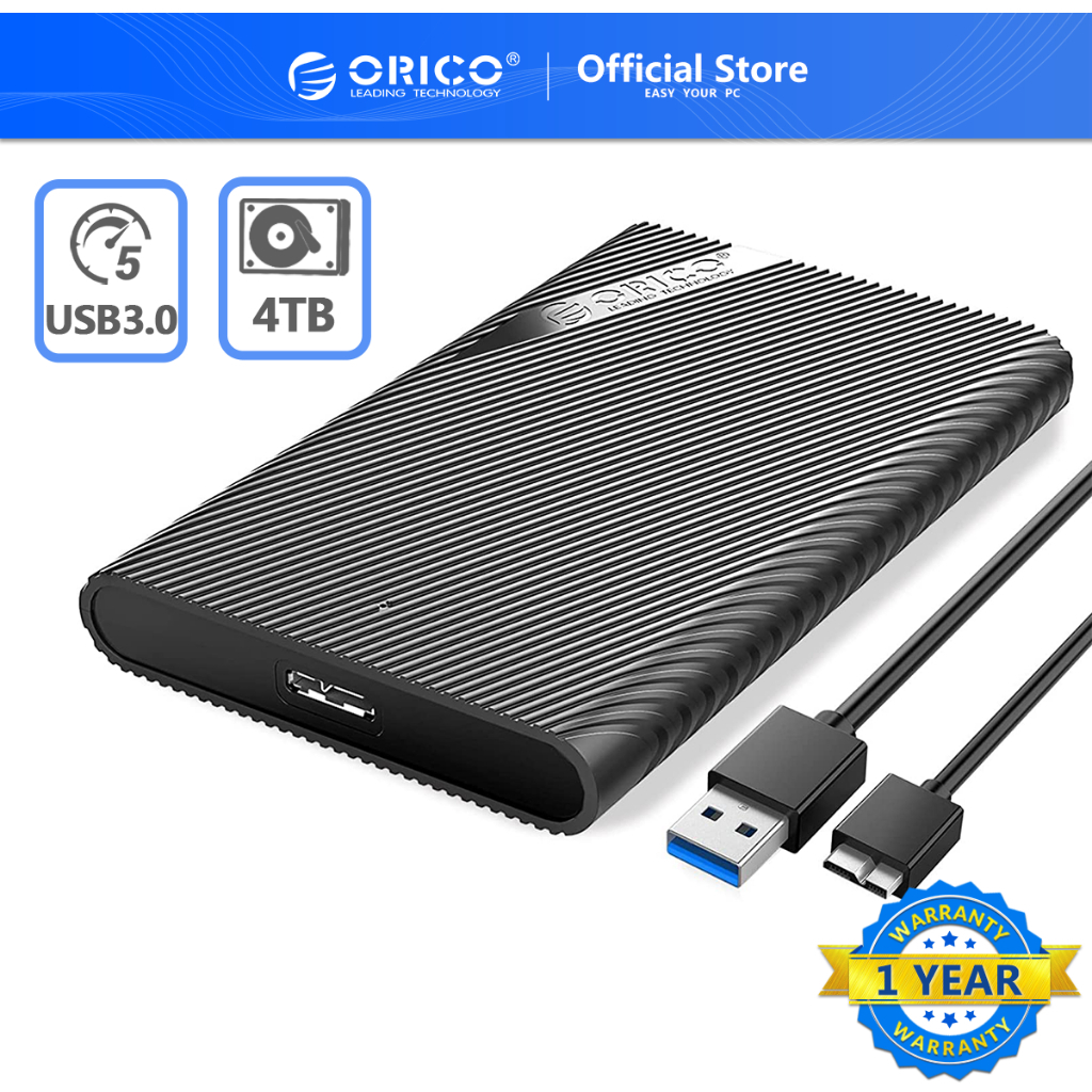 Orico 2.5 Inch SATA 3.0 To USB 3.0 Hard Drive Disk Box HDD External ...