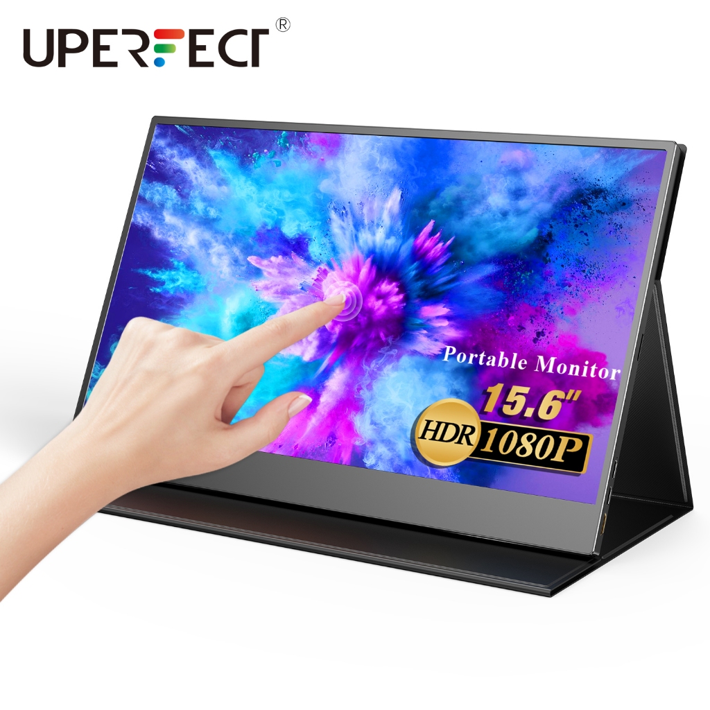 UPERFECT 15.6 "Portable monitor 1080P Full HD touchscreen USB-Powered ...