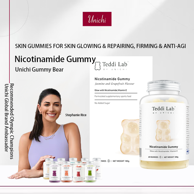 【Unichi】Teddi Lab Nicotinamide Gummy Skin Gummies For Skin Glowing ...