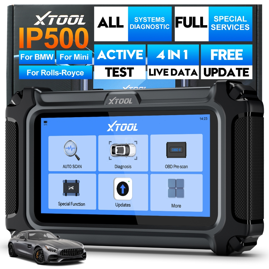XTOOL IP500-BMR OBD2 Scanner for BMW/MINI/Rolls Royce Full Systems ECU ...