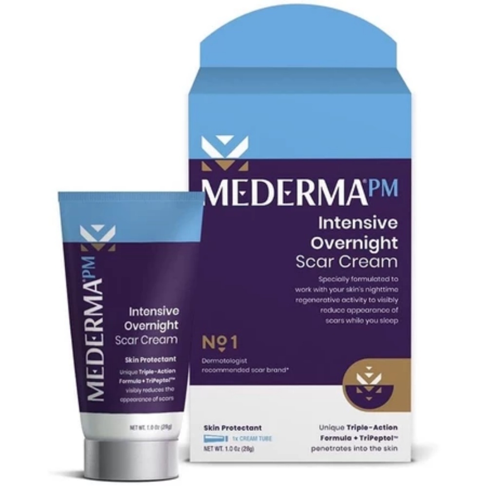 Mederma PM Advanced Intensive Overnight Scar Cream 1.0 Oz (28G ...