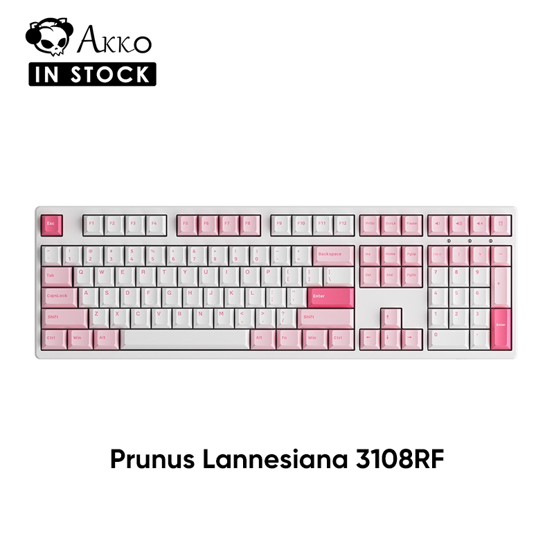 Akko Prunus Lannesiana 3108RF Wireless Mechanical Keyboard, Full-size ...