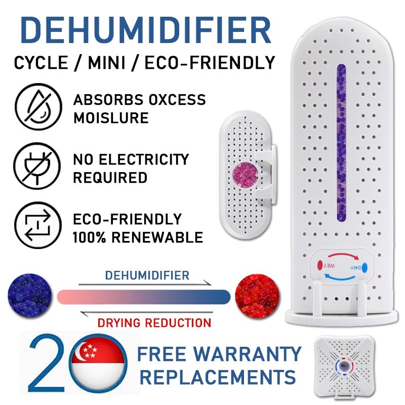 【SG Stock】Portable Dehumidifier Household Cycle Dehumidifier Physical ...