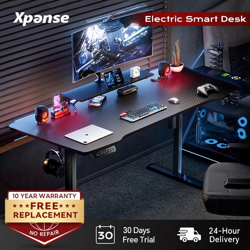 Xpanse Smart Electric Gaming Table Adjustable Height Study Table ...
