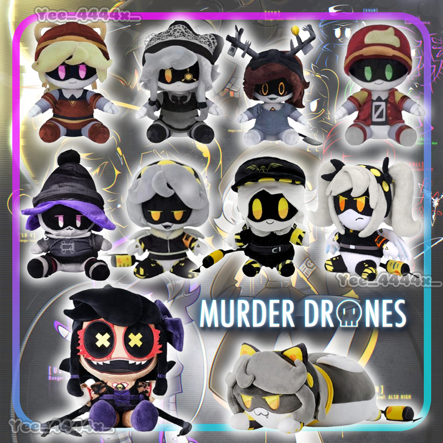 Murder Drones Plush Toys Game peripheral plush dolls UZI plush/Cyn Plush Cat Police Plush Doll ...