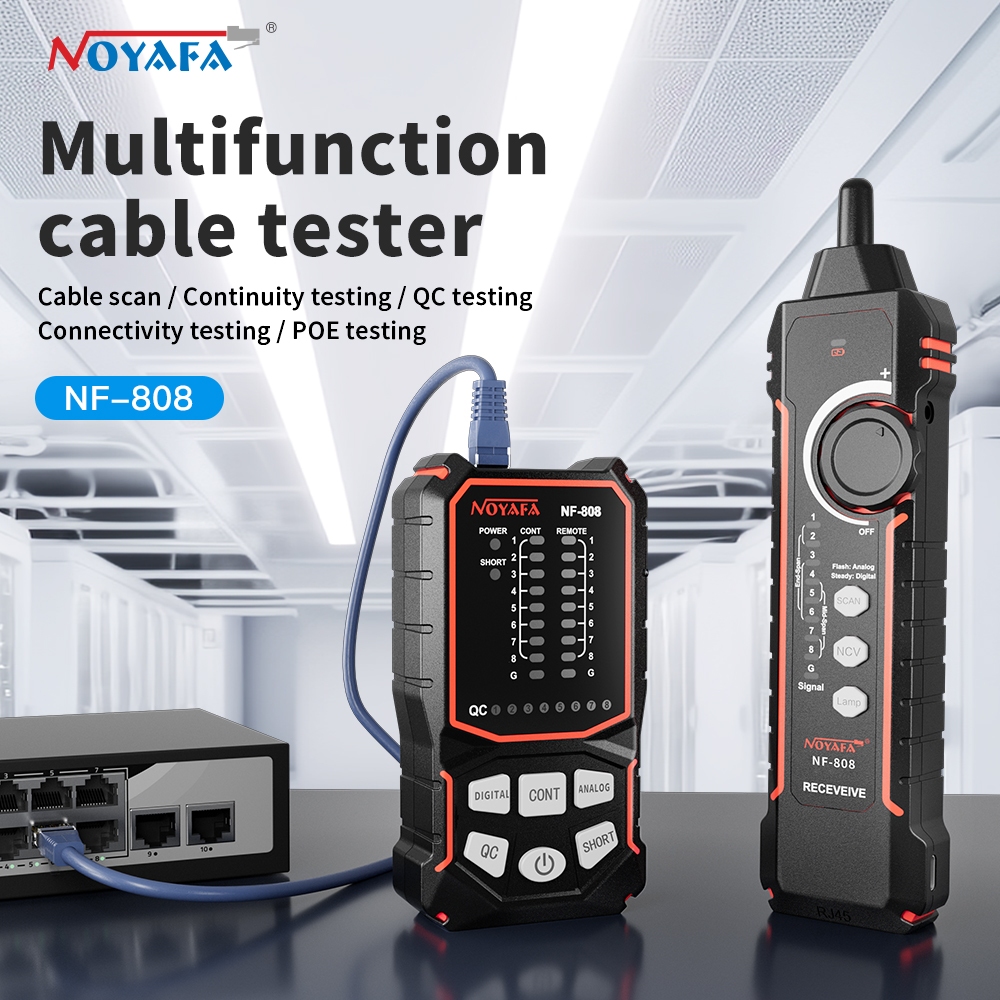 Noyafa-NF-808 Multipurpose Cable Finder, Cable Scan, Continuity Testing ...