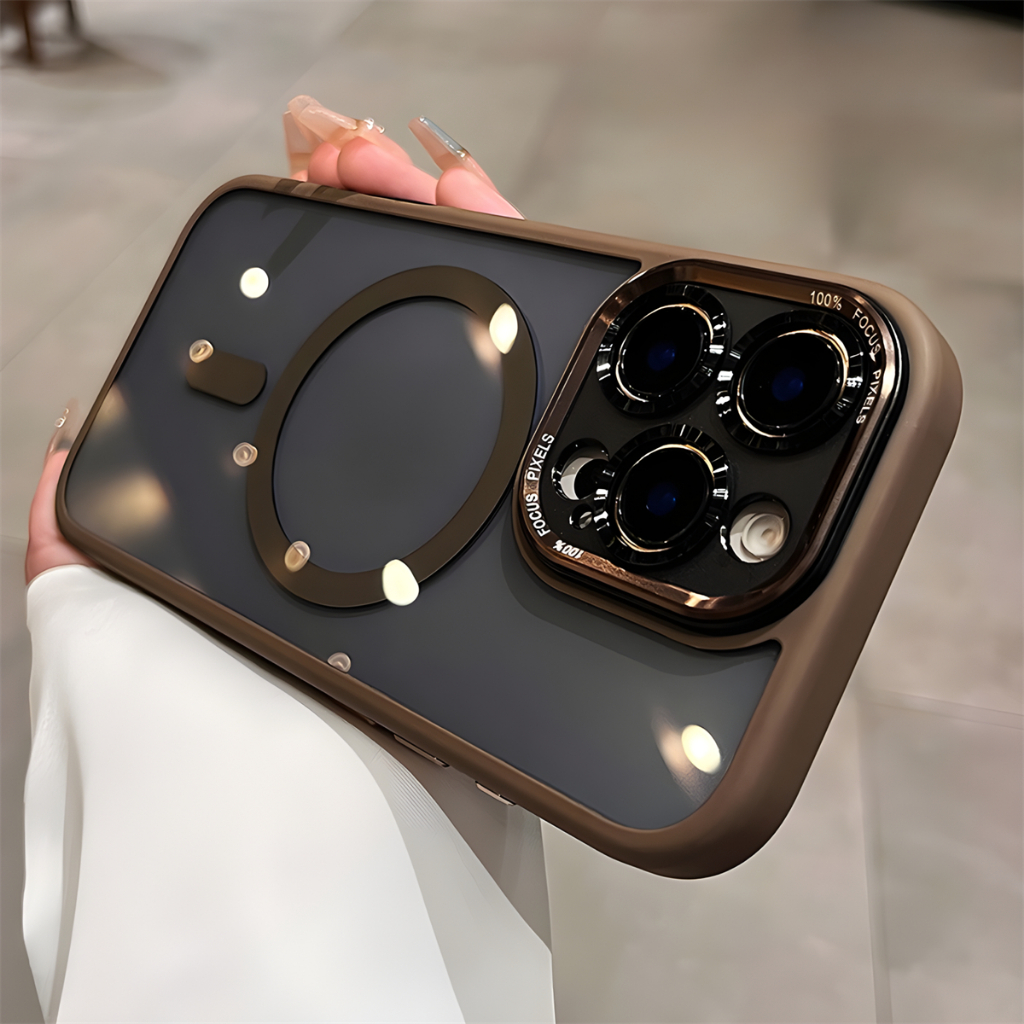 [Desert Titanium] Casing Luxury Shockproof Transparent Hard Case for ...