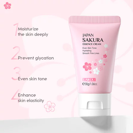 LAIKOU Japan Sakura Essence Cream Brighten Skin Hydrating Reduce Anti-aging 30g | Shopee Singapore