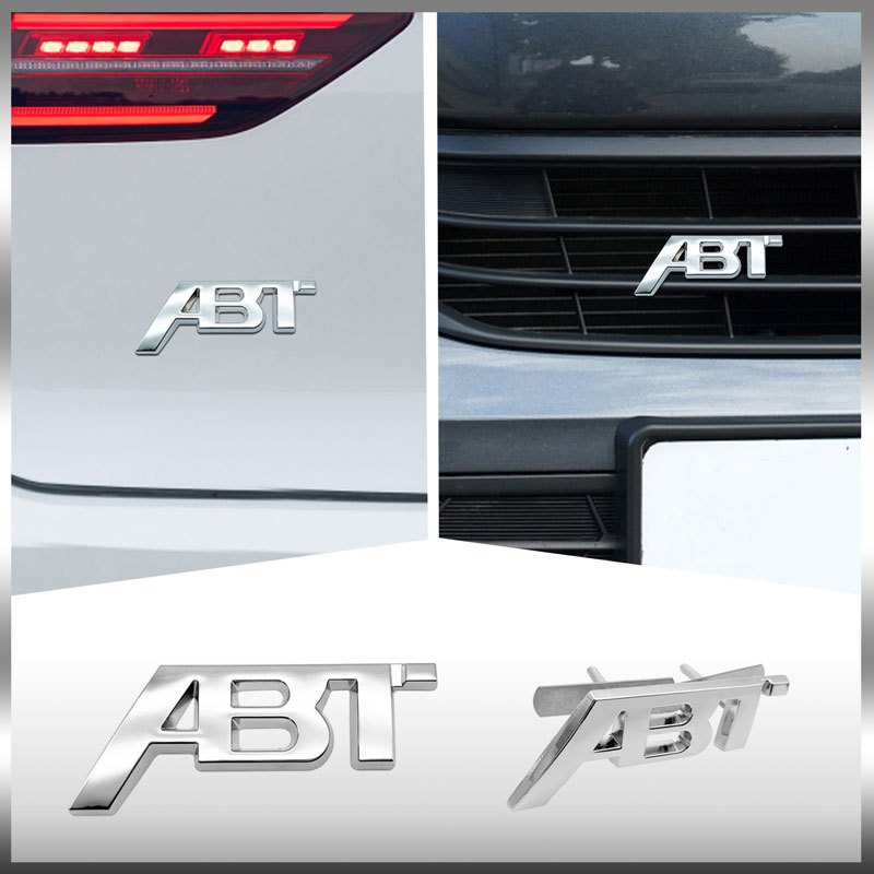 3D Metal ABT Logo Emblem Car Front Grill Rear Trunk Badge Sticker For ...