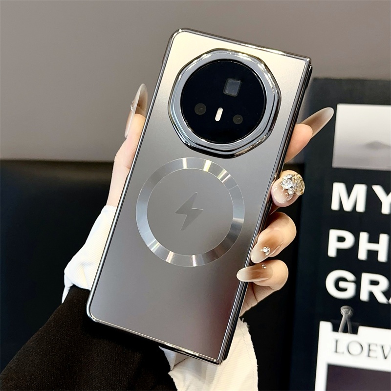 Casing for Honor Magic V3 Electroplated frame Non stick fingerprint ...