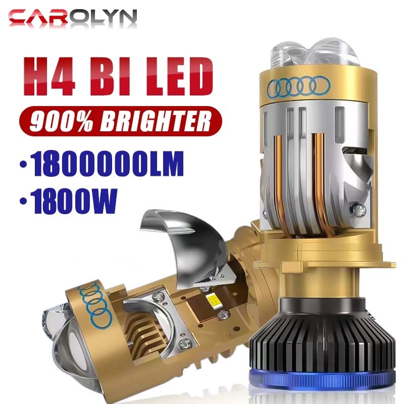 H4 Laser Lens Headlight Super Bright Spotlight H4 Headlight Matrix ...