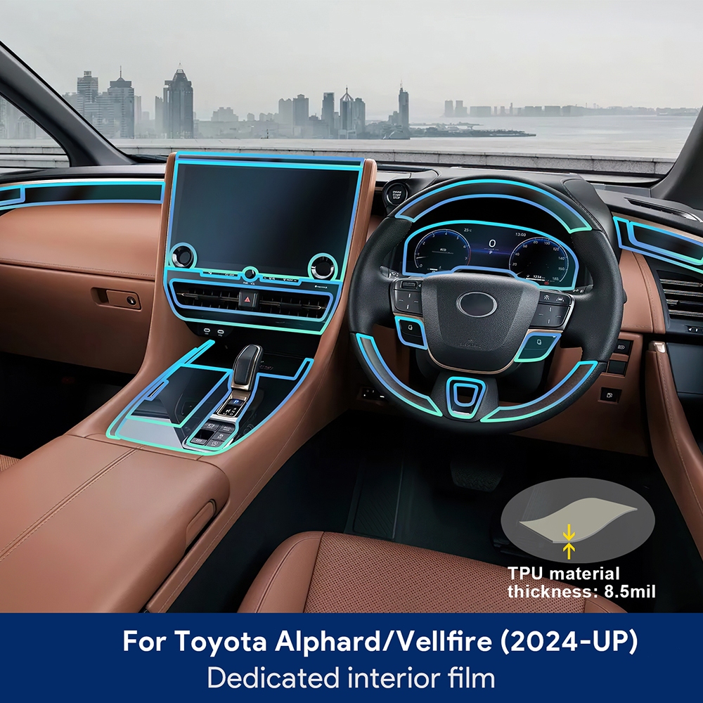 For Toyota Alphard Vellfire 2024 2025 TPU Transparent Navigation Screen ...
