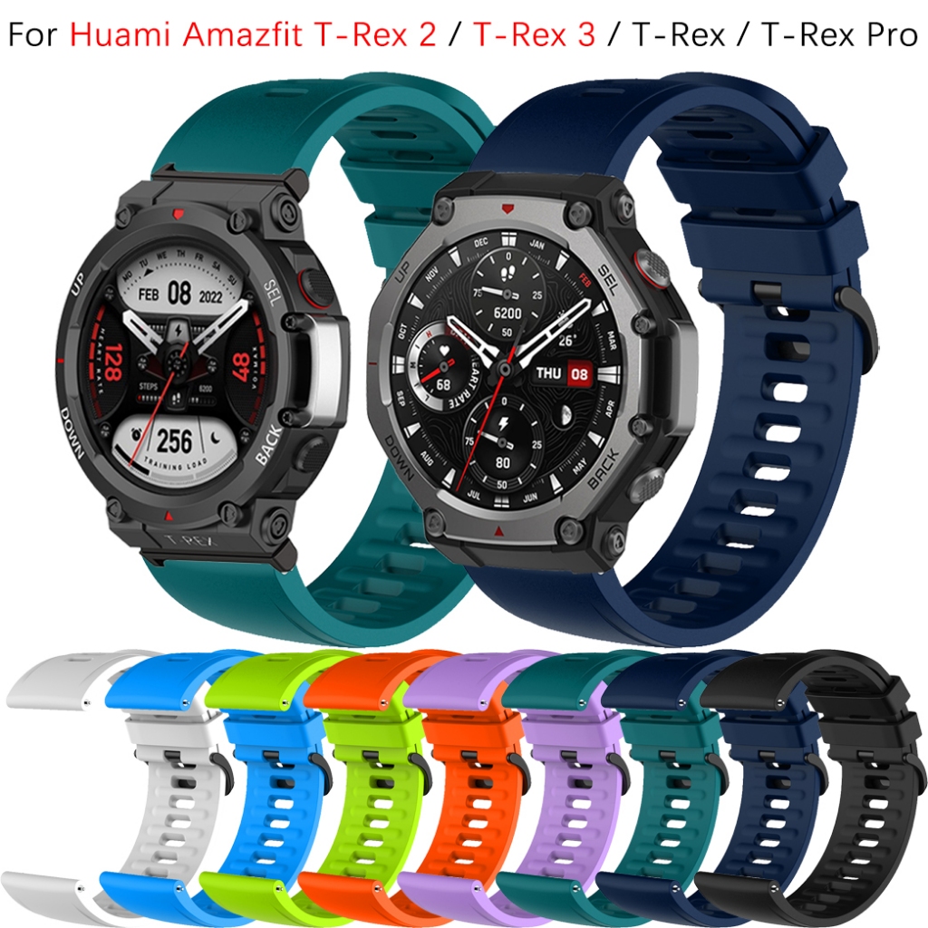 Soft Silicone Strap For Huami Amazfit T-Rex / T Rex Pro / T-Rex 2 / T ...