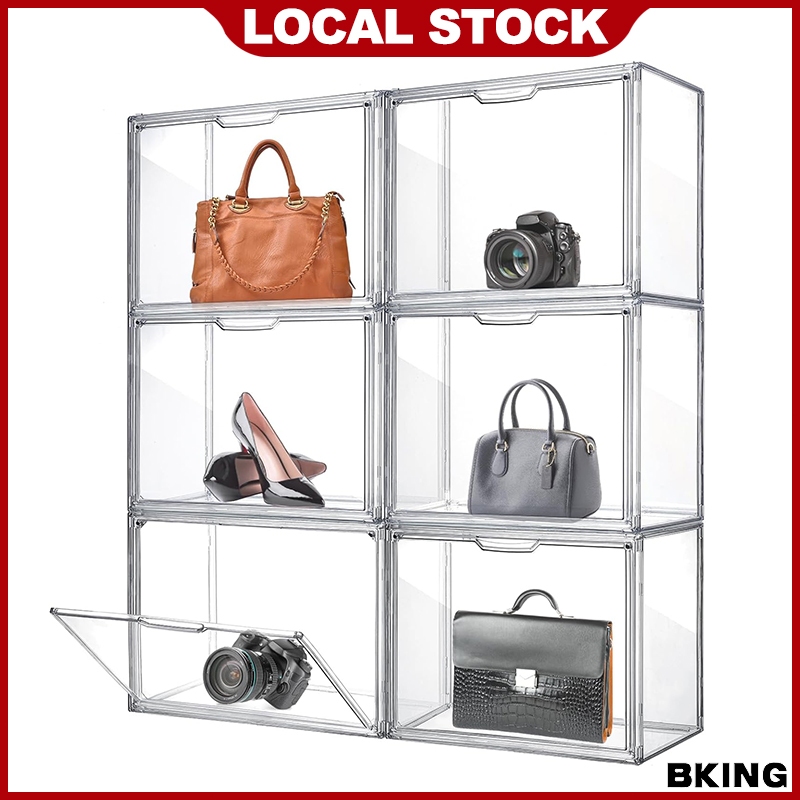 Transparent Handbag Organiser Storage Box Acrylic Bag Display Box ...