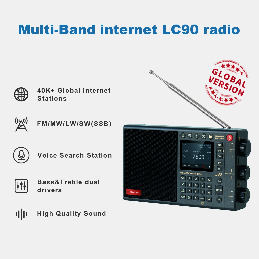 CHOYONG LC90 Multi-Band Smart Internet Radio Portable AM / FM,Longwave ... CHOYONG LC90 Multi-Band Smart Internet Radio Portable AM / FM,Longwave ...