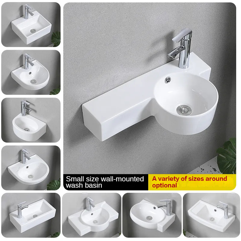 Small Apartment Small Size Wall-Mounted Washbasin Mini Wash Basin ...
