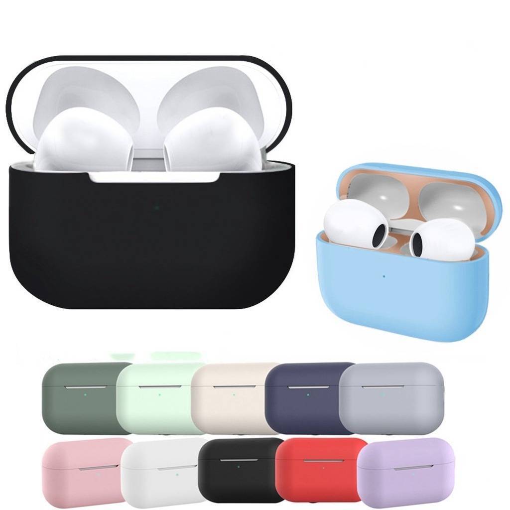 Casing For 2021 New Airpods 3 4 Pro 2 Case Simple Style Soft Silicone ...