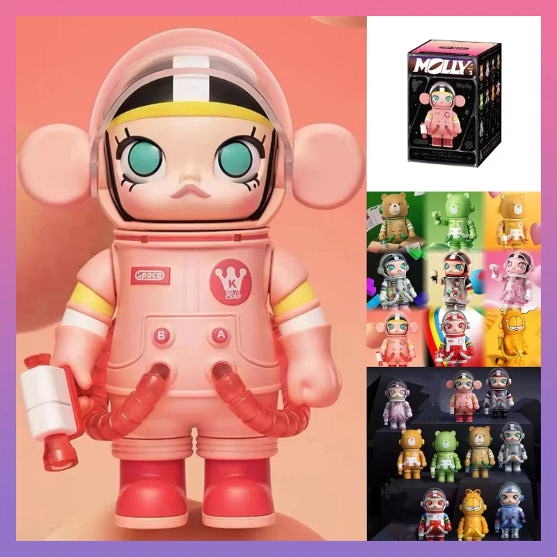 Labubu POP MART MEGA SPACE MOLLY 100% Series 3 Blind Box Action Toys ...