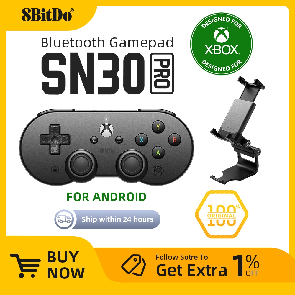 8BitDo-Bluetooth SN30 Pro wireless controller, Xbox Cloud game ...