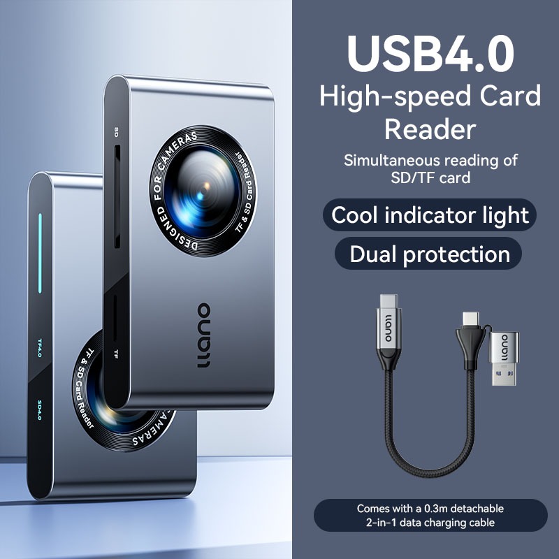 Llano Dual-Slot 4.0 High Speed Card Reader USB 3.2 Gen 2 for TF SD Card ...