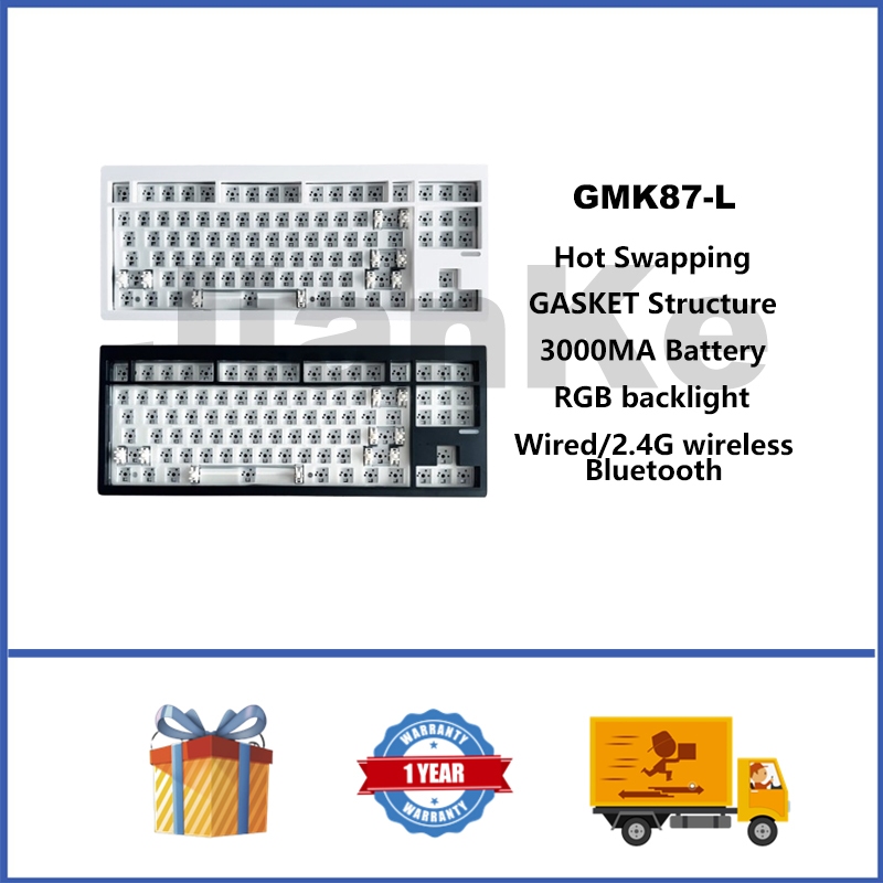 GMK 87-L Wireless Mechanical Keyboard Bare Bone Kit 75% Hot swappable ...