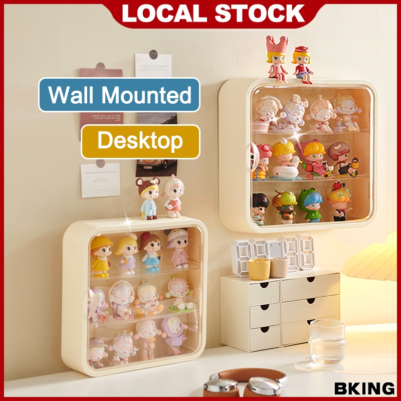 Wall Mounted Popmart Display Box Wall Mount Figurine Display Case Wall ...