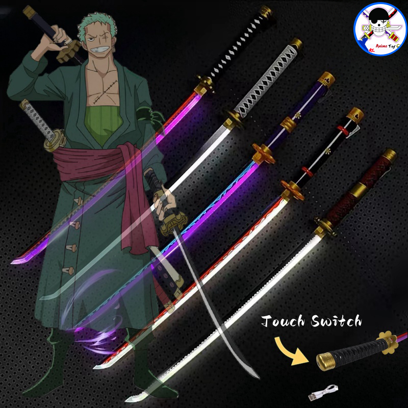 Local) Anime One Piece Zoro Bamboo Sword 104CM Rechargeable Glow ...