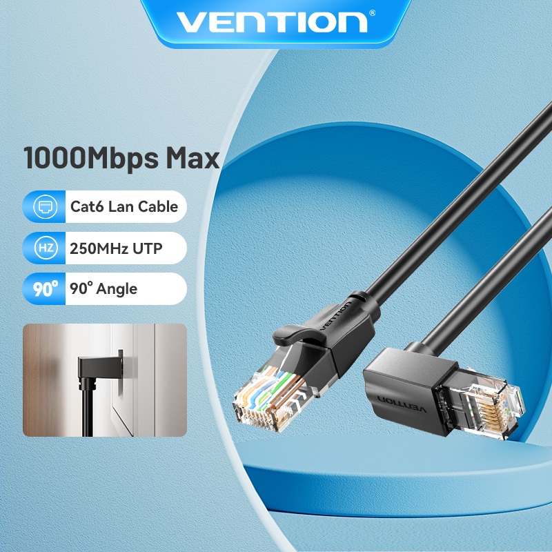 Vention Cat6A Ethernet Cable 3.8mm Slim Rotatable Patch Cord UTP High ...