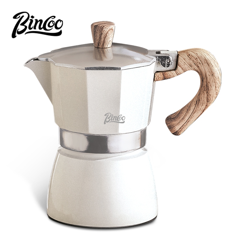 BINCOO Moka Coffee Pot Hand-made Coffee Pot Handle Household Drip ...