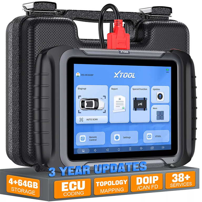 XTOOL D8S(V2.0) OBD2 Scanner Bidirectional Scan Tool All System Scanner Car Diagnostic Tool with ...