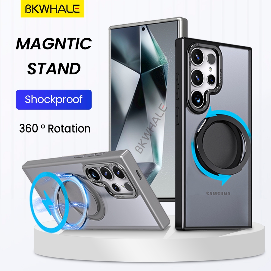 BKWHALE Magnetic bracket phone case For Sasmung Galaxy S24 Ultra S23 ...