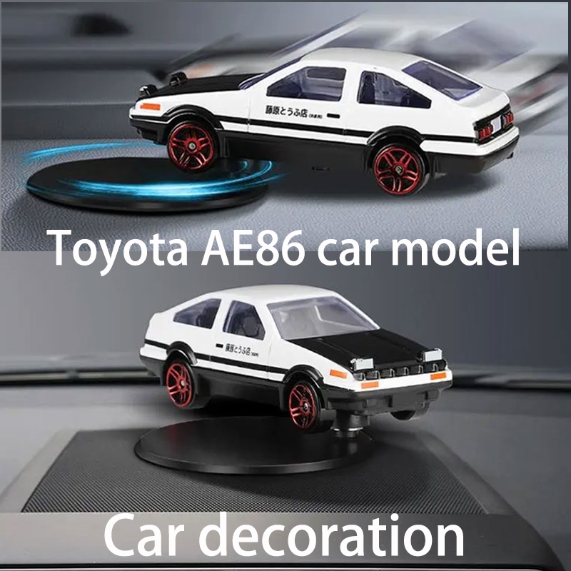 2PCS AE86 Car Ornaments 1:36 Initial D Alloy Car Decoration Super Cool Toys Metal Diecast ...