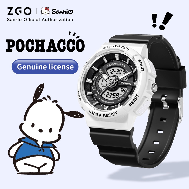 ZGO X Sanrio Pochacco kids watch for boys. Student fashion electronic ...
