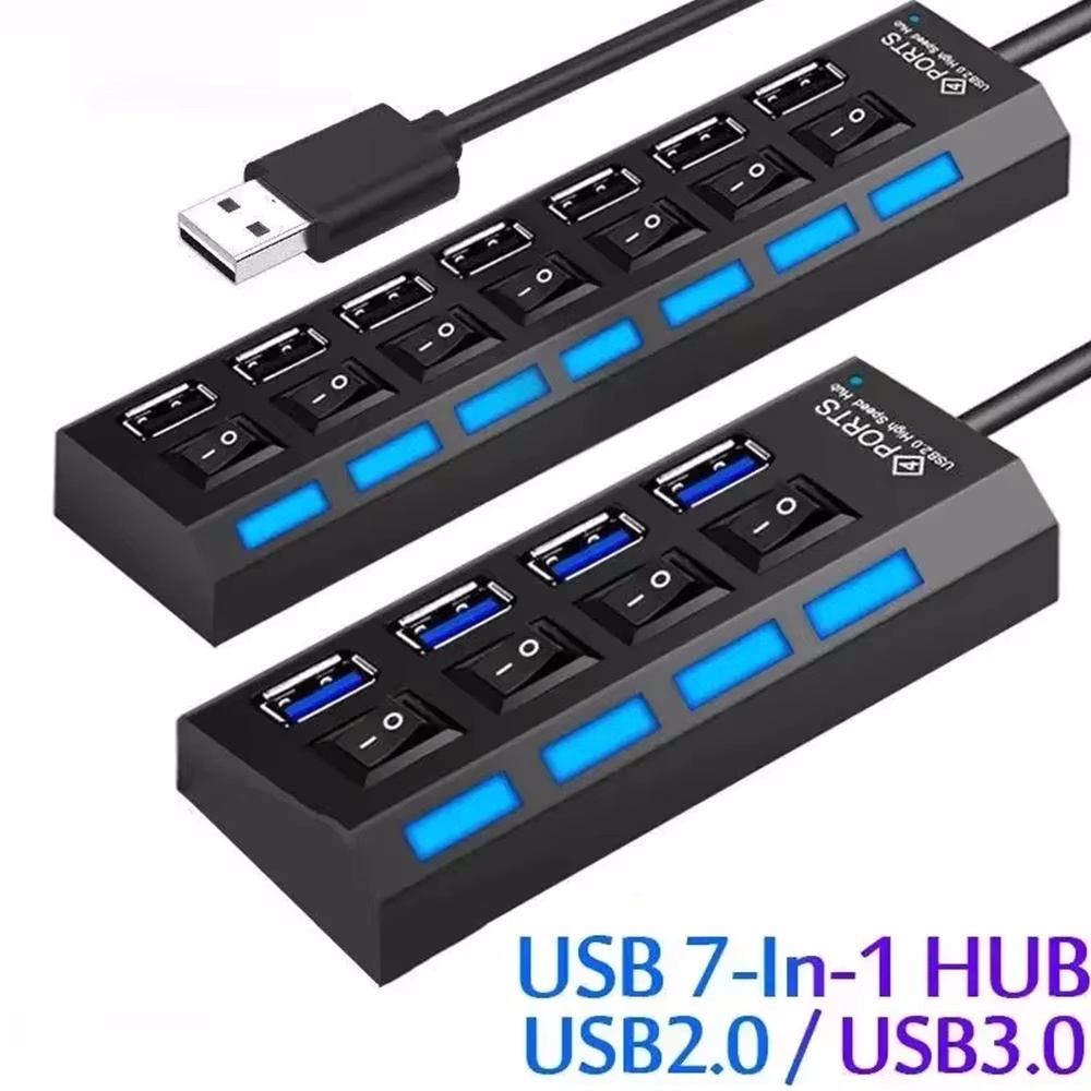 USB Hub Hub USB Adapter Multi Ports Use Power Adapter Extensor USB 2.0 ...