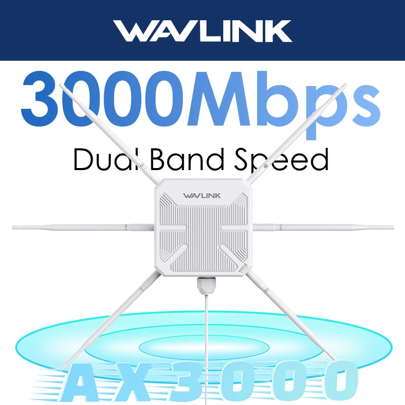 WAVLINK AX3000M Outdoor Access Point Dual Band 2.4G+5G WiFi Extender ...