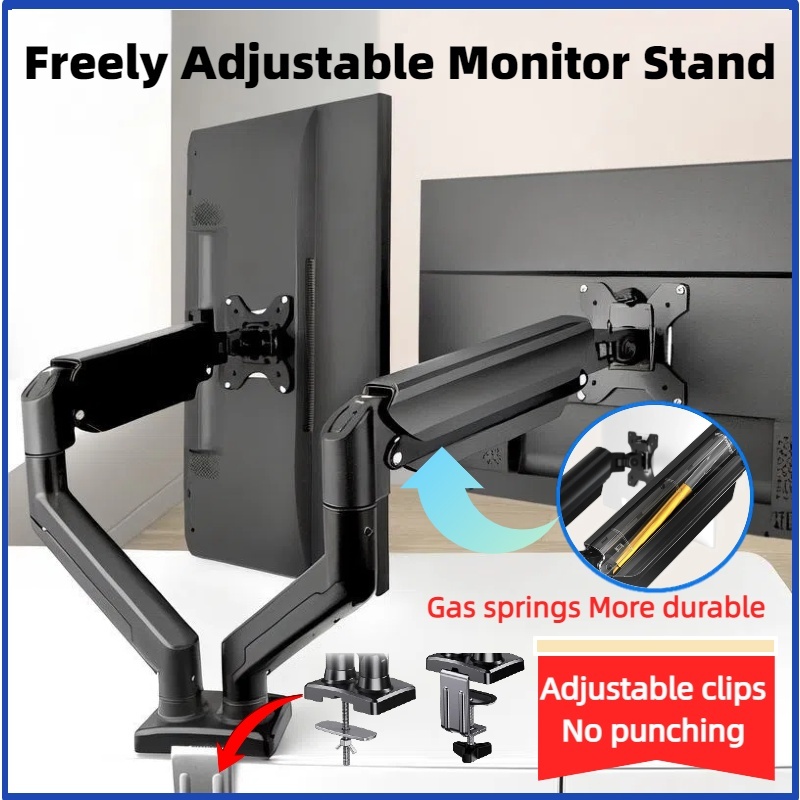 Dual Display Arm 32-Inch Adjustable Dual-Screen Monitor Stand Screen ...
