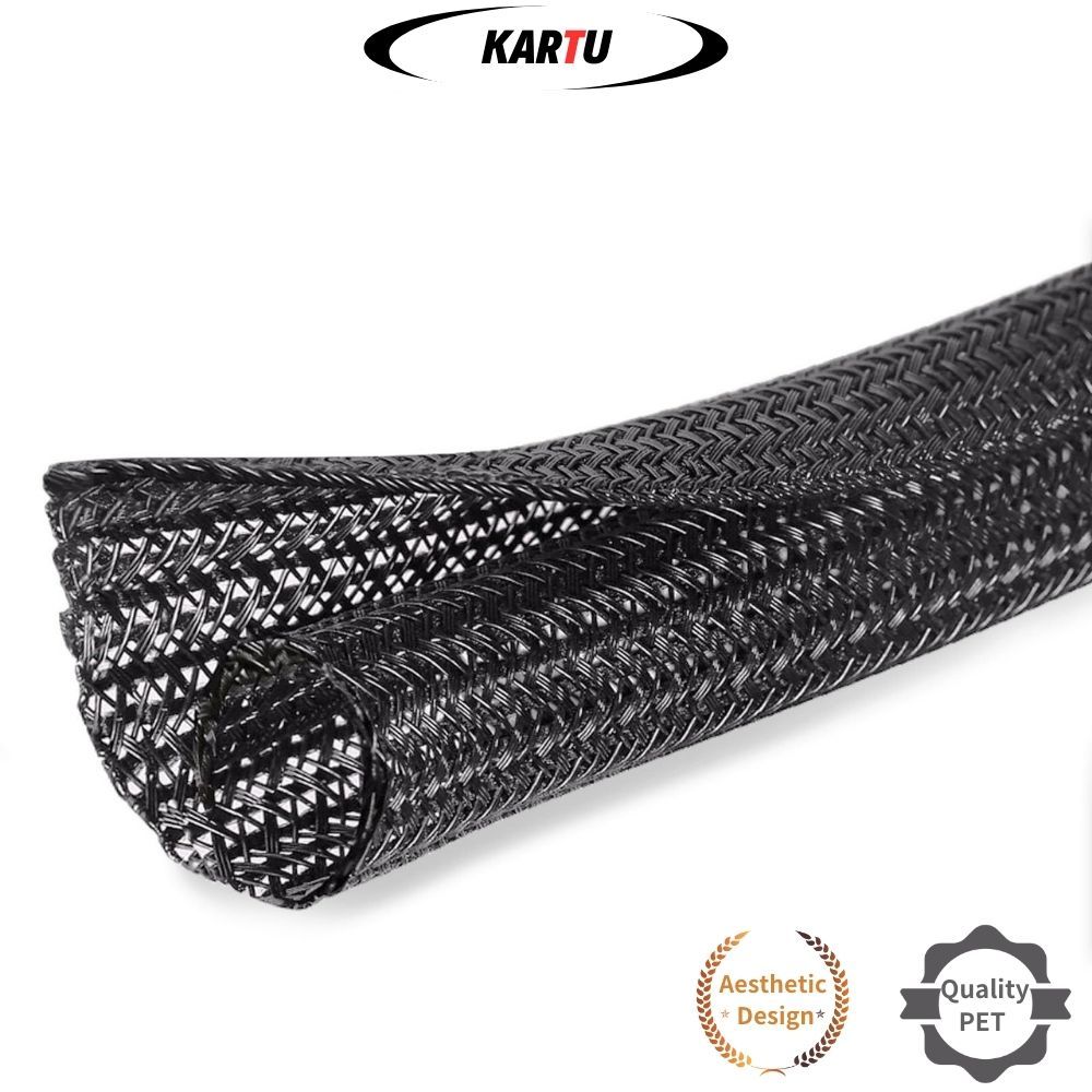 【Black 10mm D】Cable Management Sleeves Split Cord Protector Wire Loom ...