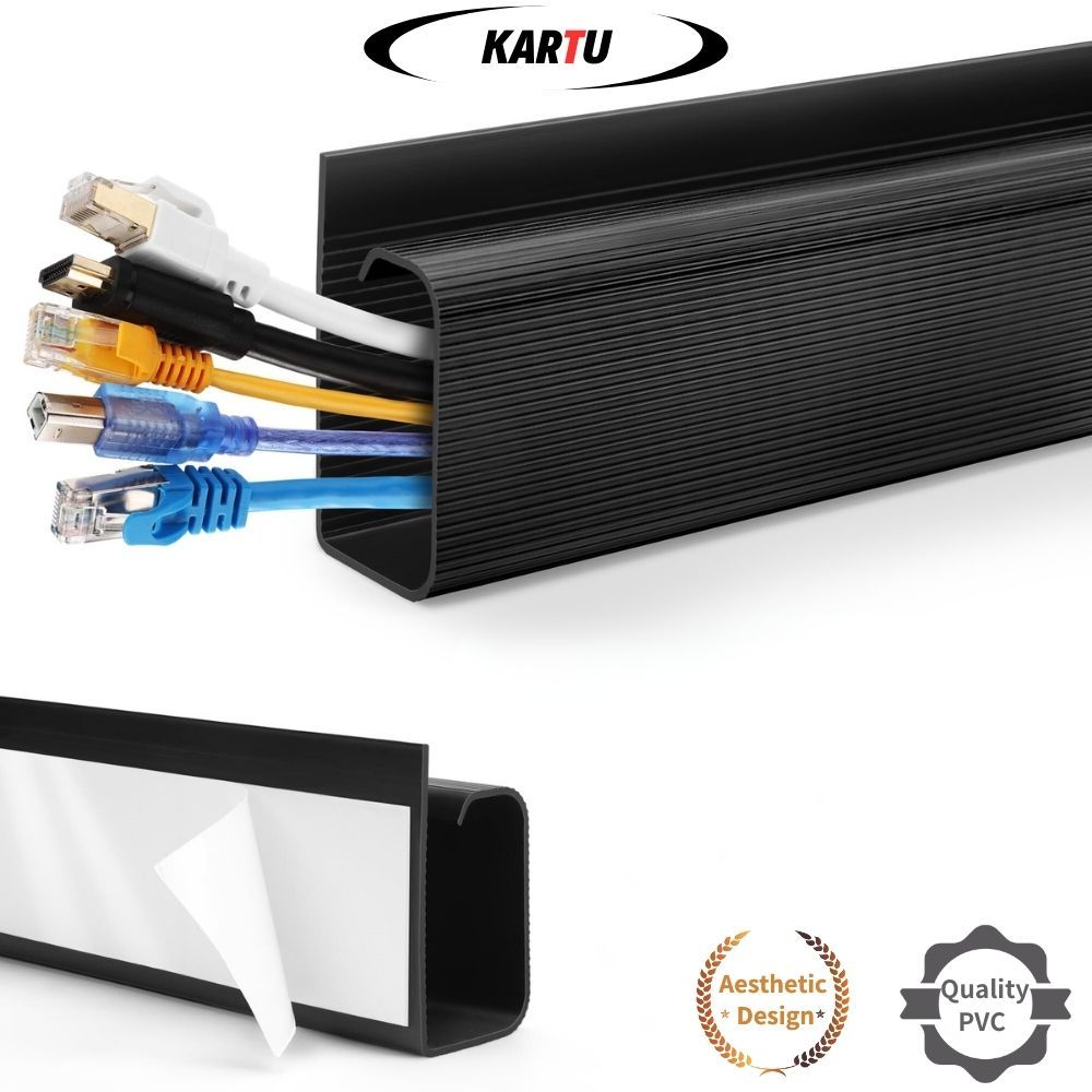 【PVC Series】Super Update16Inch Raceway J Channel Cable Management Under ...