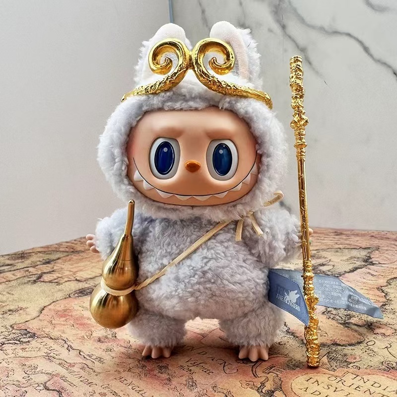 Labubu Clothes Black Myth Goku Heavenly Man Three-Piece Tight Hoop ...