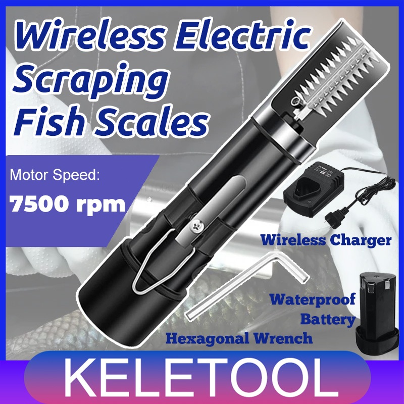 Electric Fish Scaler Powerful Cordless Fish Scaler Cordless Scale ...
