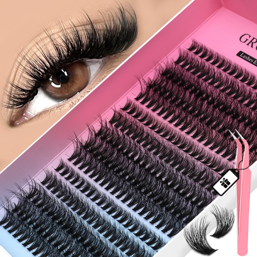 GROINNEYA False Eyelashes 3D Fluffy Thick Eyelash lift set lash lift ...