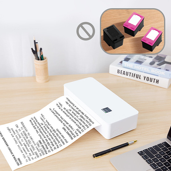 SEURONIC Portable Printer A4/ Mini Printer/ Inkless＆Wireless Thermal ...