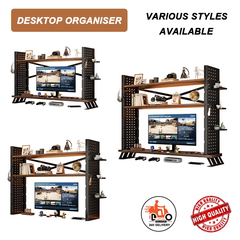 [1-2 Day Delivery]Computer Monitor Stand Wooden Laptop Stand Computer ...