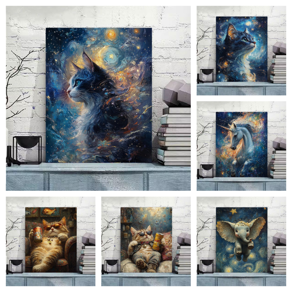 Hamlet [40*50cm] DIY digital oil painting/starry sky oil painting ...