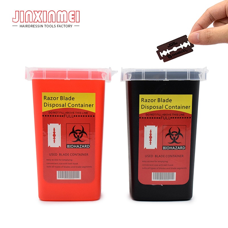 Beauty and hairdressing waste blade storage box, embroidered blade ...