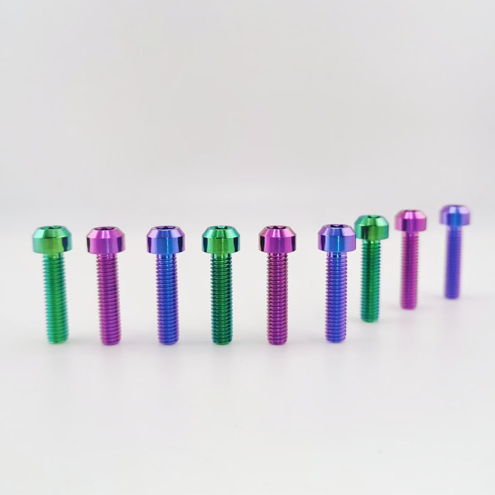 TC4/GR5 M6 Titanium motorcycle engine screw M6x10MM-120MM Inner Hexagon ...